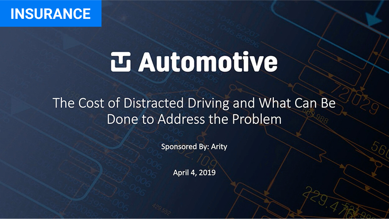 Webinar: The cost of distracted driving and data-based solutions - Arity